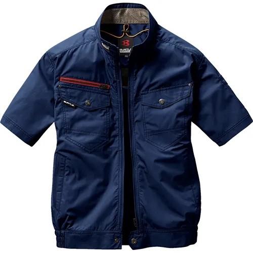 BURTLE バートル AC7146 4L AC半袖ブルゾン(ユニセックス) ファンなし 服のみ : ユニフォームコンシェルジュ - 通販 - Yahoo!ショッピング
