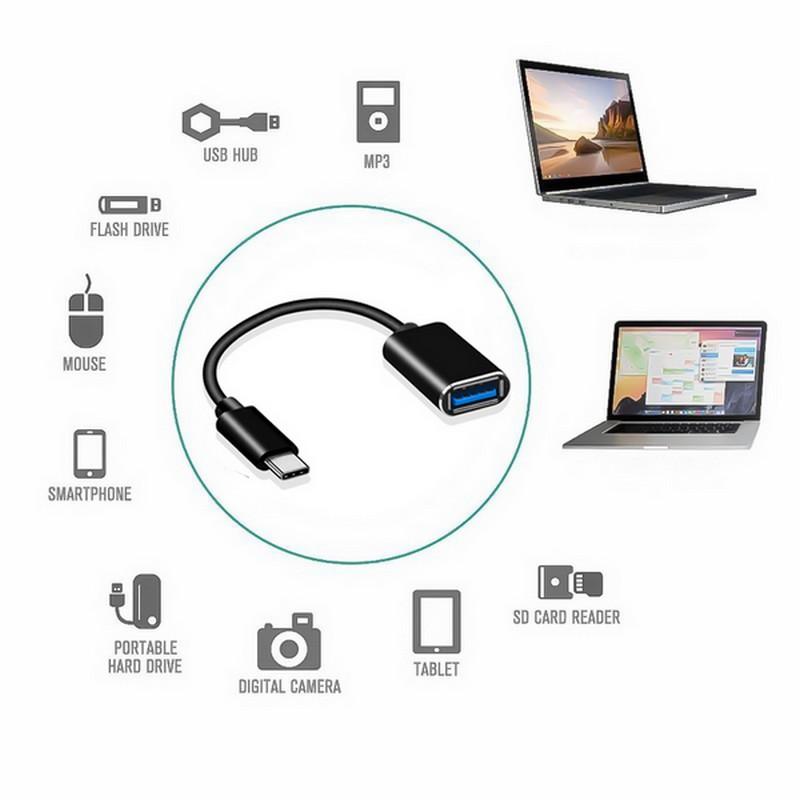 USB ホストケーブル タイプC OGT対応 Android スマートフォン タブレット でUSBが使える MicroUSBをUSBに変換する ...
