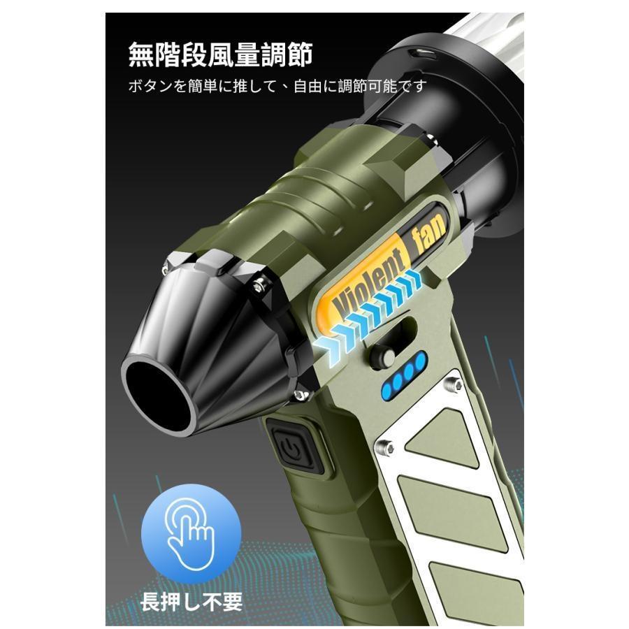 【8000mAh・ 強力風速58m/s】エアダスター 電動 130000RPM 無階段風量調節 充電式 小型 ノズル付 空気入れ ガス不使用 (PC掃除/暑さ対策/エアコン/洗車用) : 森田 ...