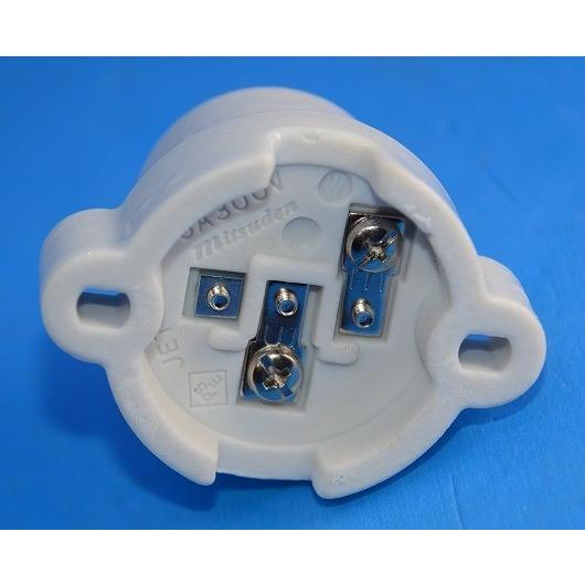 ミツバ電陶 E26耳付レセップ 白 （磁器製） 6A 300V MI-E264-W : アドウイクス ヤフー店 - 通販 - Yahoo!ショッピング