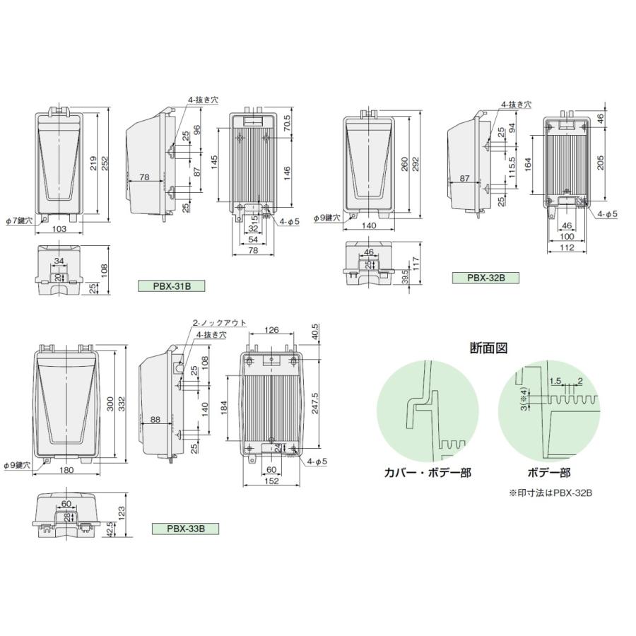 日東工業 日東工業 PBX-33B プラBOX PBX-B プラボックス : アドウイクス ヤフー店 - 通販 - Yahoo!ショッピング