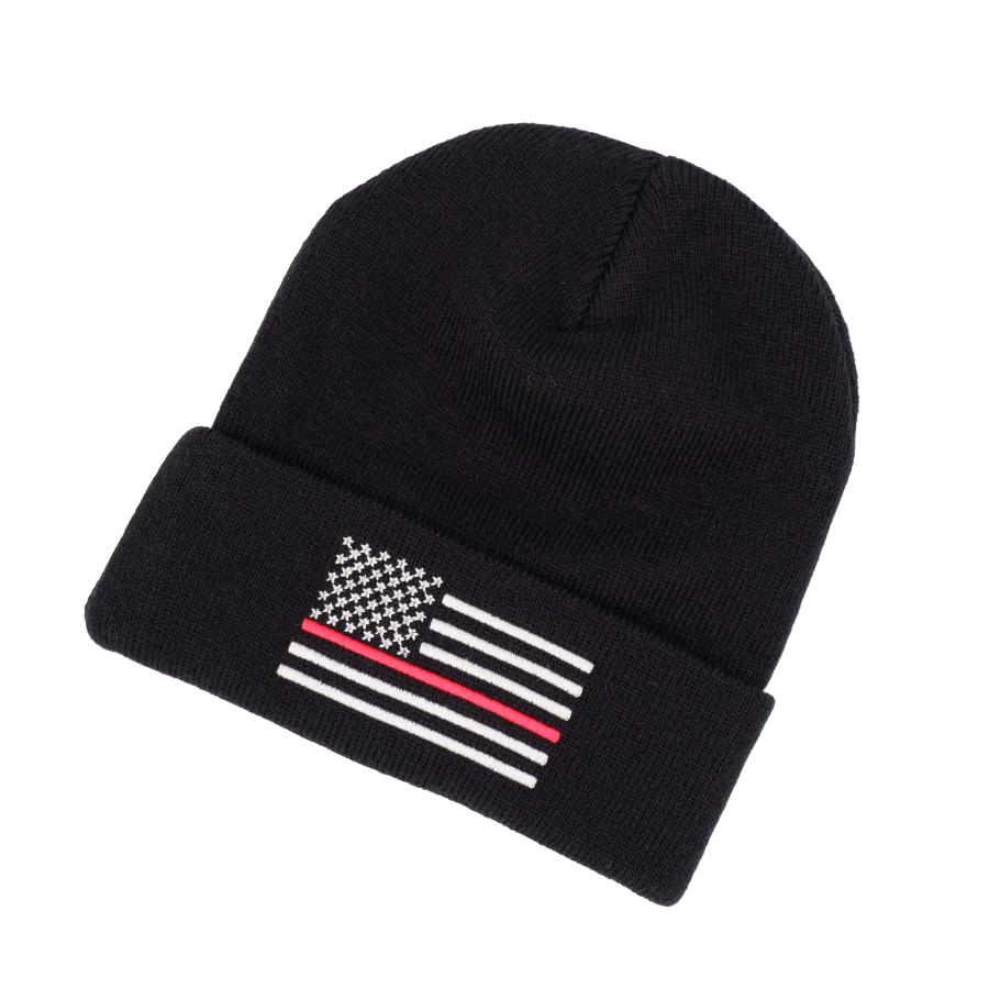ROTHCO ロスコ ニットキャップ DELUXE EMB WATCH CAP THIN RED LINE 5433 星条旗 シンレッドライン ...