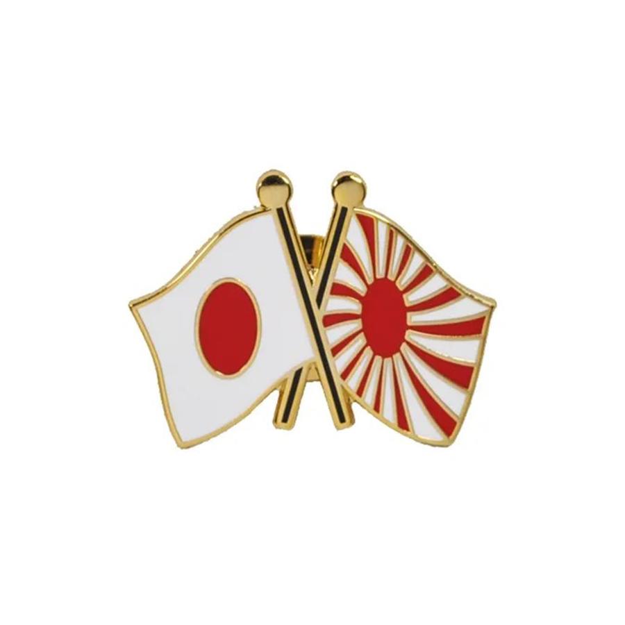 日の丸 軍艦旗 ピンバッジ タイタック 日章旗 海軍旗 日本国旗 日本 ピンズ 長方形 ACP096 20×26mm 台紙付 : 日本AED ...