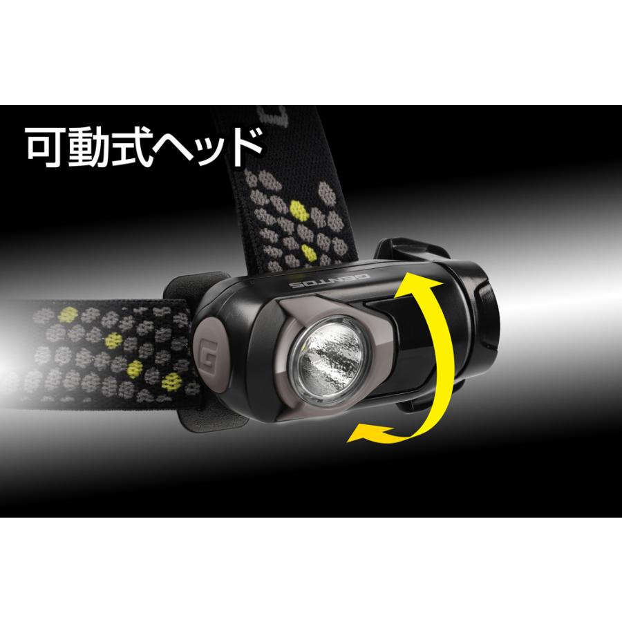 GENTOS ヘッドライト GAIN TECH ジェントス GT-701D 430ルーメン 8時間点灯 LED 小型 軽量 乾電池 アウトドア 耐塵 耐水 2m落下耐久 : gt-701d ...