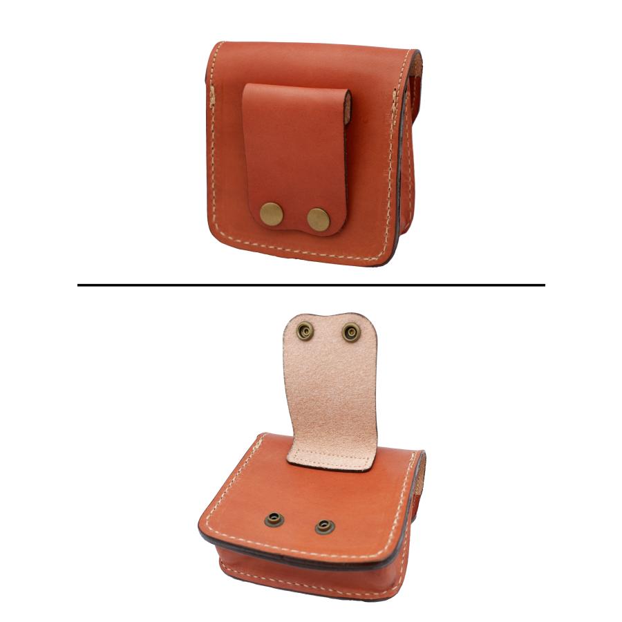 MARK CRAFT レザー ポーチ ハンドメイド 本革 牛革 マーククラフト Pouch03 HAND MADE LEATHERCRAFT ...