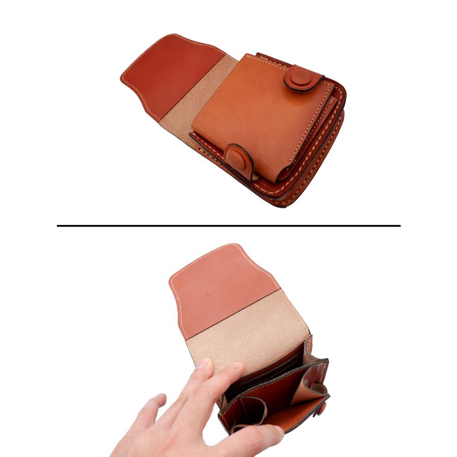MARK CRAFT レザー ポーチ ハンドメイド 本革 牛革 マーククラフト Pouch03 HAND MADE LEATHERCRAFT ...