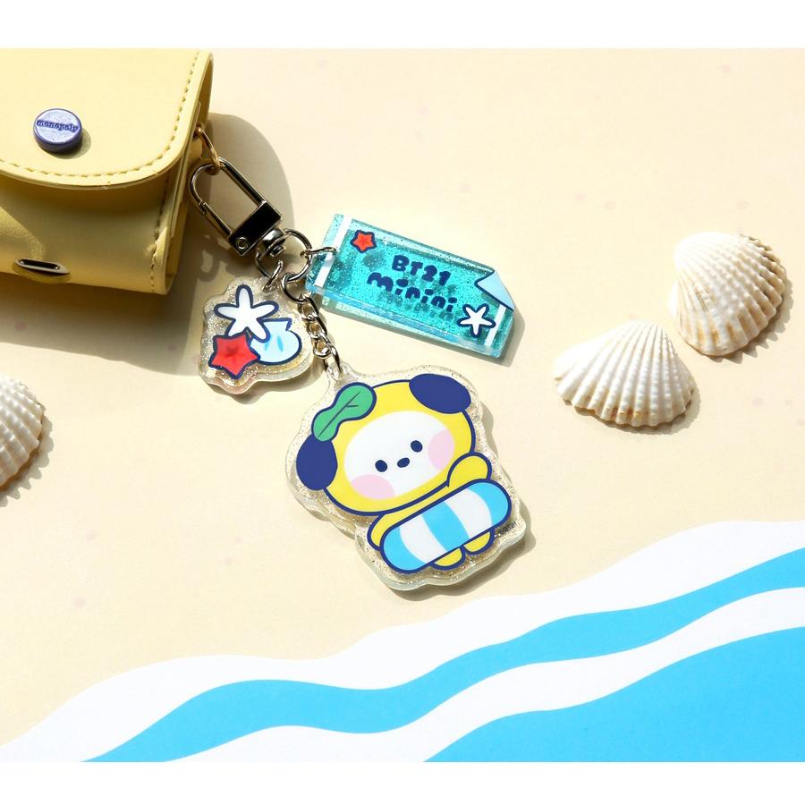 BT21 Acrylic Keyring Summer Sky【BT21公式グッズ】サマー アクリル キーリング ストラップ チャーム ライン ...