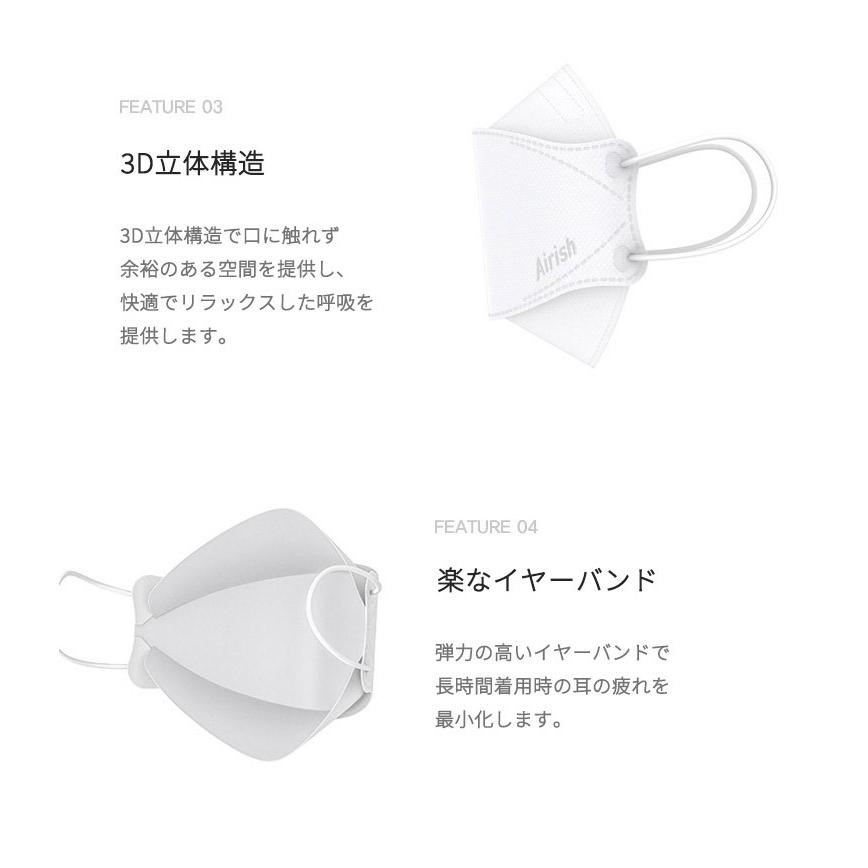 【120枚】Airish Plus CLEAN SHIELD KF94 MASK【送料無料】120枚セット 防疫マスク プレミアムマスク ...