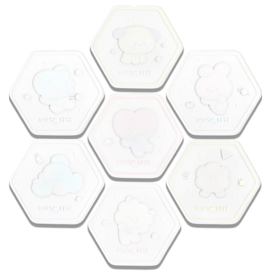 BT21 minini Hexagon Acrylic Coaster【BT21公式グッズ】 コースター フェイス かわいい 使いやすい 防弾 ...