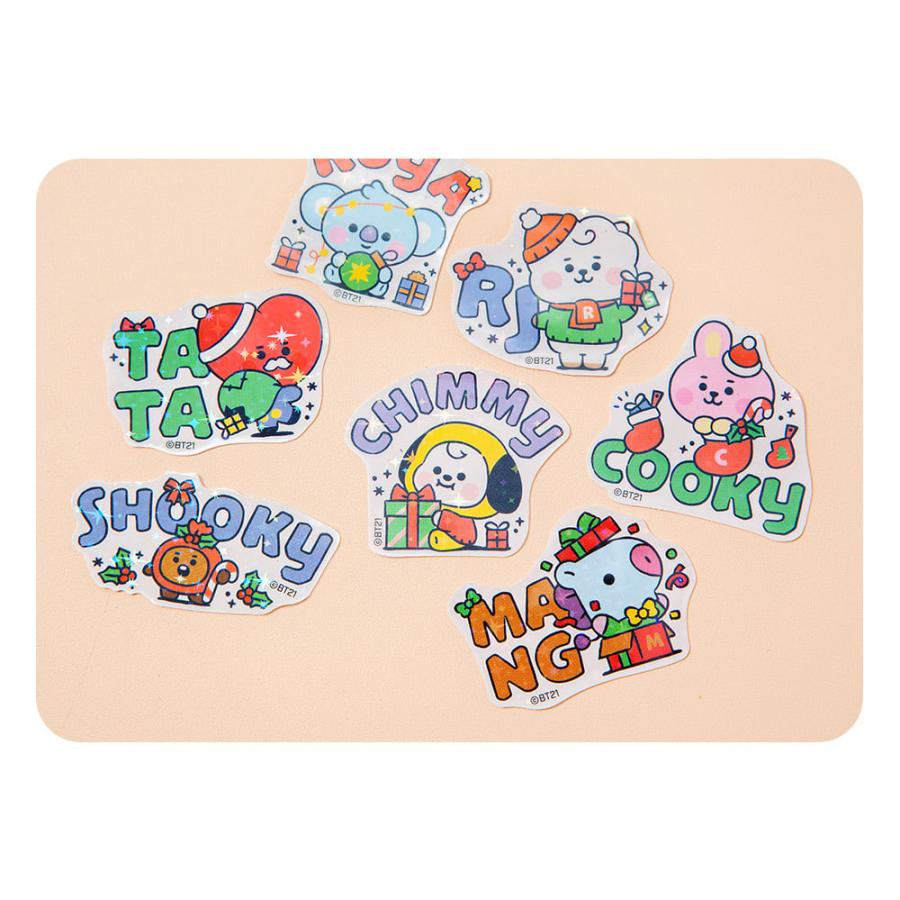 BT21 BT21 Holiday Sticker【BT21公式グッズ】ホリデーステッカー シール デコレーション デコステッカースマホデコ ...
