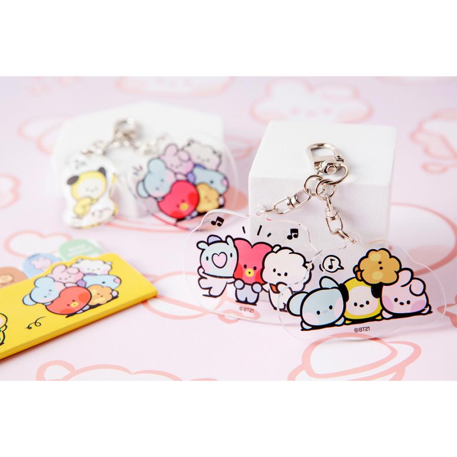 BT21 Acrylic Key Ring minini【BT21公式グッズ】【公式】 アクリルキーホルダー 防弾少年団 バンタン ストラップ キーリング 紛失防止 なくさない かわいい ...
