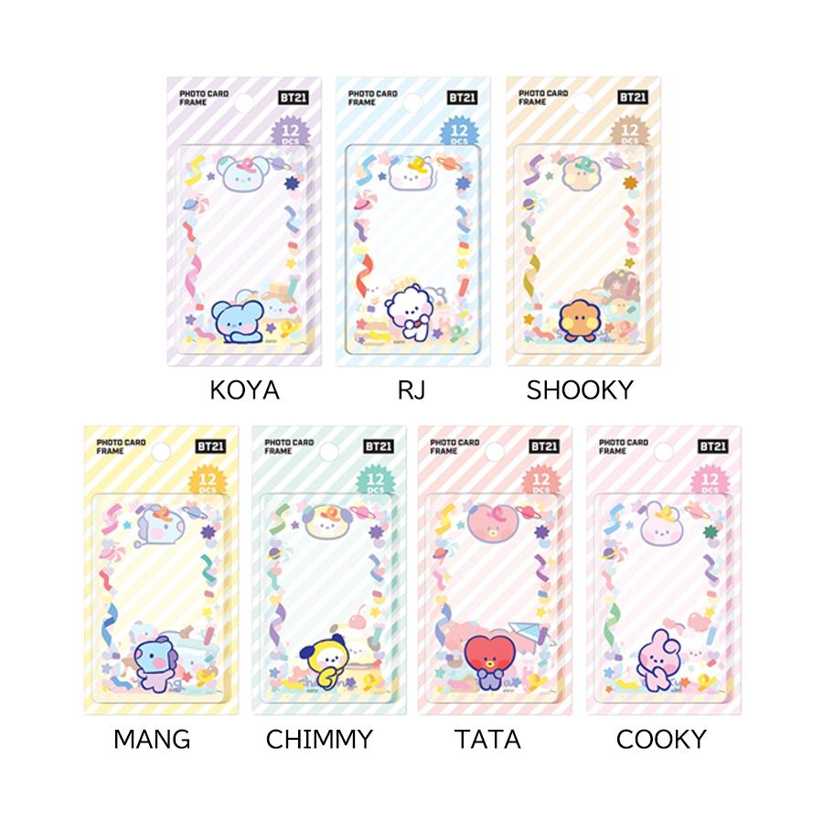 BT21 minini Photo Card Frame【BTS公式グッズ】 フォトカードフレーム【12枚セット】 写真入れ 写真 思い出の ...