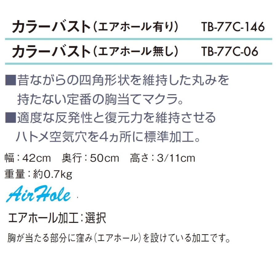 高田ベッド製作所 高田ベッド カラーバスト（エアホール有り） TB-77C-146 胸当て 治療用 補助クッション 施術用 マッサージ用 マクラ 枕 : エステライン ヤフー店 - 通販 ...