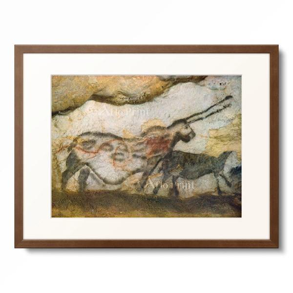 洞窟壁画 「Cave of Lascaux. Fantastic animal (Unicorn). 17000 BC.」 : アフロプリント ...