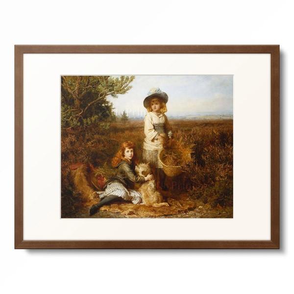 カール・ウィルヘルム・バウアリー Karl Wilhelm Friedrich Bauerle 「Among the Ferns. 1877 ...