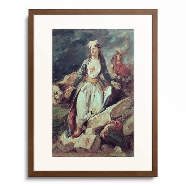ウジェーヌ・ドラクロワ Ferdinand Victor Eugene Delacroix 「Greek's demise on the ...