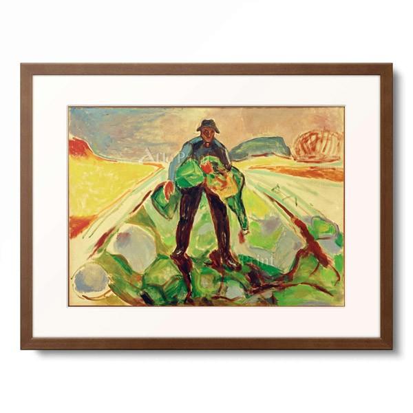 エドヴァルド・ムンク Edvard Munch 「Man in cabbage field」 : アフロプリント - 通販 - Yahoo ...