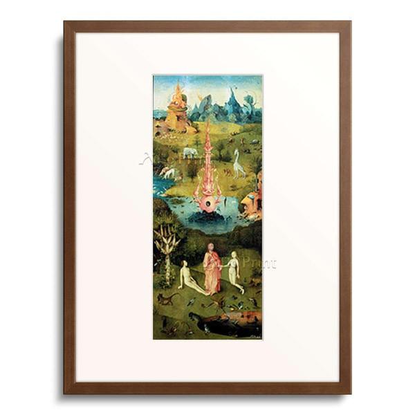 ヒエロニムス・ボス Hieronymus Bosch 「Der Garten der Luste. Li.Flugel des Triptychons: Das Paradies ...