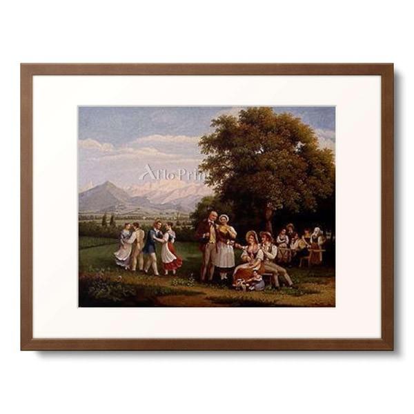 Frederic Fregevize 「Fest auf dem Lande bei Genf mit Blick den Mont ...