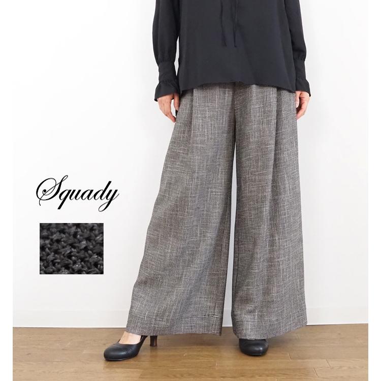 squady（スカディ） ツイードメッシュギャザーパンツ レディース : セレクトショップAGIL - 通販 - Yahoo!ショッピング