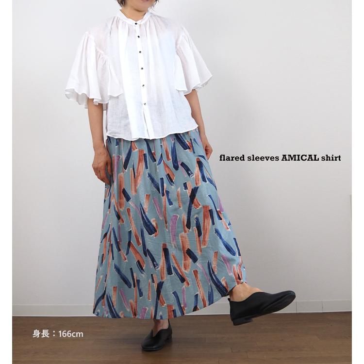 MANON マノン リネンアミカルシャツ フレアースリーブ レディース mnn-sh-290 : セレクトショップAGIL - 通販 - Yahoo!ショッピング