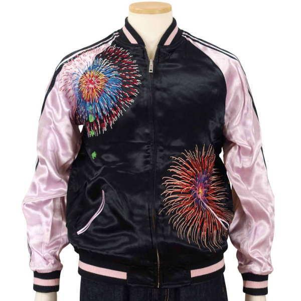 花火と舞妓刺繍スカジャン リバーシブル 花旅楽団 SCRIPT メンズ レディース スカジャン 和柄 SKJ-012 : AGOGO - 通販 - Yahoo!ショッピング