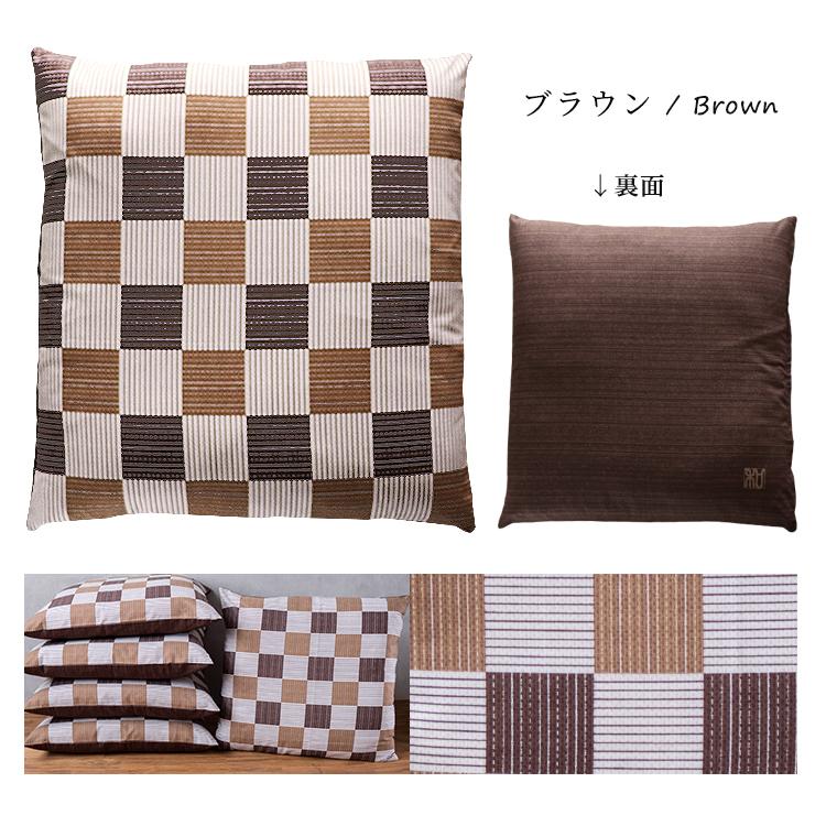 座布団 5枚組 和市松 55×59 座布団中身＋座布団カバー2点セット 日本製 銘仙判 和調 国産 業務用 ホテル 旅館 集会 宴会 居酒屋 座布団カバー : あごまくら Yahoo!Shop ...