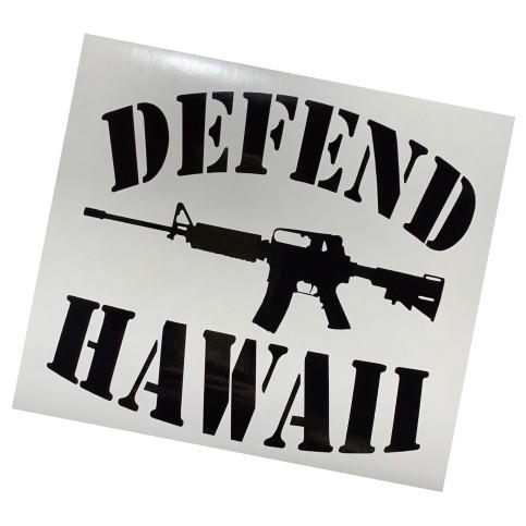 DEFEND HAWAII カッティングステッカー Mサイズ ブラック OldTYPE : ART FACTORY AG STYLE - 通販 ...
