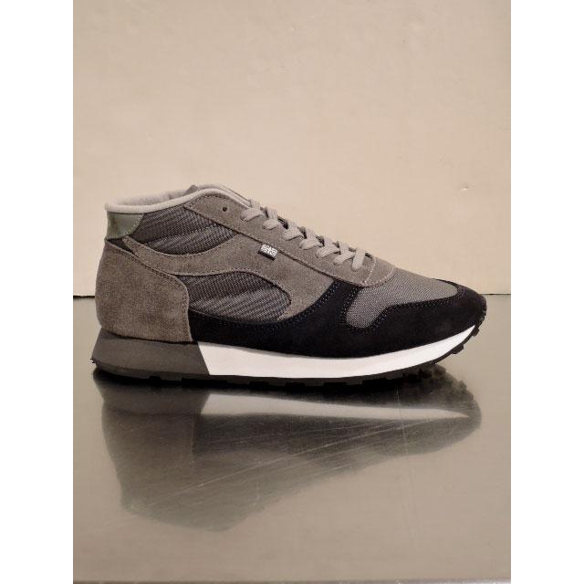 WALSH (ウォルシュ) 【MADE IN ENGLAND】 CHALLENGER チャレンジャー ツートン ミッドカットスニーカー GREY/NAVY : Trait dunion by ...