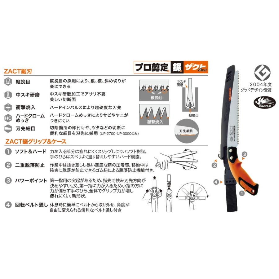 三陽金属 剪定鋸ザクト 植木専用 UP-2700 : アーチ A・H・C・I - 通販 - Yahoo!ショッピング