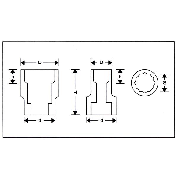 エビ【ロブテックス】 LM417 ソケット12角 差込角12.7mm 対辺17.0mm : c151417 : プロの工具専門店 愛道具館 ...