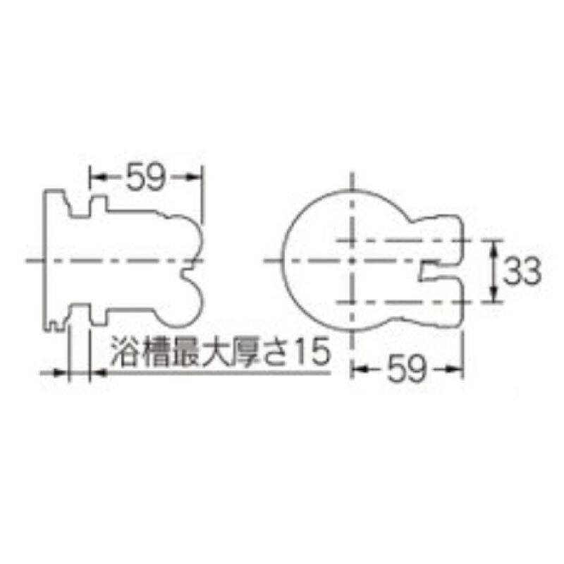 カクダイ-バス #415-107 一口循環金具（ワンロック式） 10A : プロの工具専門店 愛道具館 - 通販 - Yahoo!ショッピング