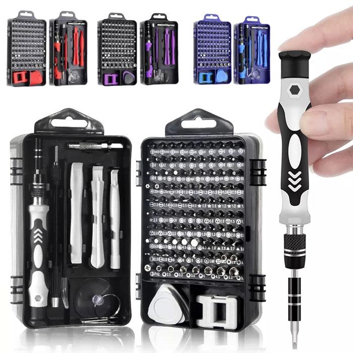精密ドライバー ペン型 ドライバー 98種ビット付 専用ケース付き マグネット ハンディドライバー スマホ メガネ パソコン 時計 カメラ ...