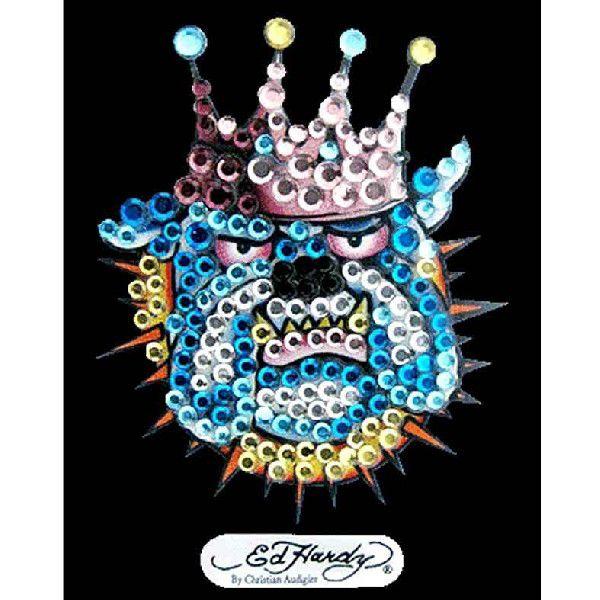 Ed Hardy エドハーディー ステッカー（シール）/キングドッグ EDHARDY 9014 Crystal Tattoo Mini ...