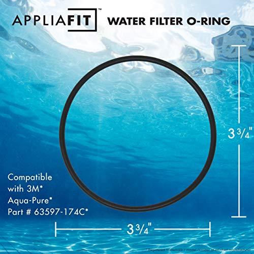 AppliaFit 6個パック Oリング 3M 63597-174C 3M Aqua-Pure Water Filter ハウジング用 並行 ...