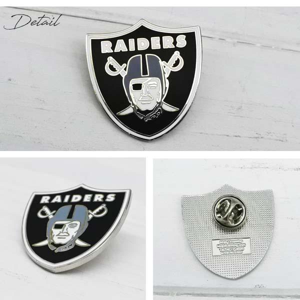 レイダース ピンバッジ ピンズ PINS ハットピン ブラック ロゴ おしゃれ ピンバッチ ピン ストリート raiders NFL ...