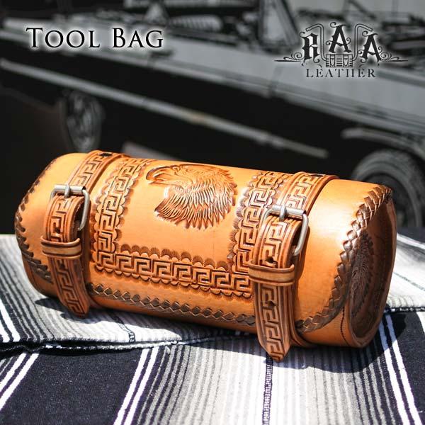 RAA LEATHER ツールバック サイドバック 本革 レザー バイク 工具小物入れ ギアバッグ 工具 チカーノ チカーノスタイル マヤンズ ...