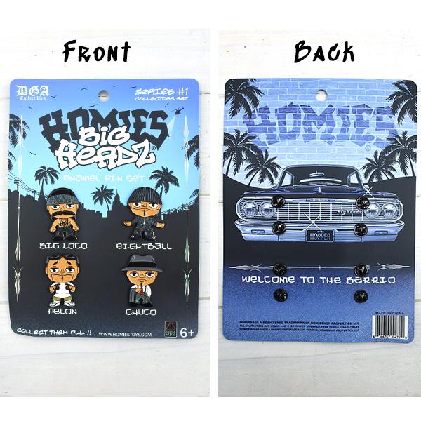 ホーミーズ ピンバッジ セット 4個 Homies ピンバッジ ピンズ ブローチ バッジ PINS ハットピン ピン チカーノ チカーノ ...