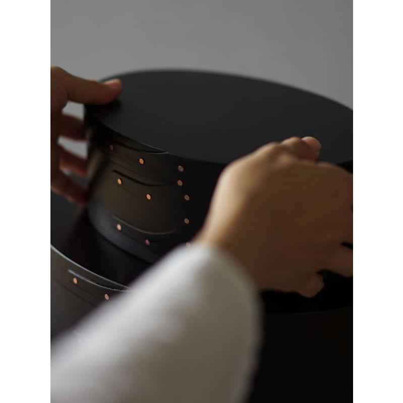 AXCIS アクシス DIY リフォーム 新生活 シェーカーオーバルボックスM ブラック : aifa インテリア雑貨 - 通販 - Yahoo!ショッピング