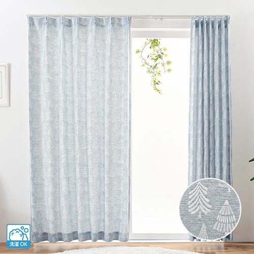 ドレープカーテン オーダーカーテン／優しいタッチで木を描いたジャガード生地のドレープカーテン HYGGE「トゥール」 : オーダーカーテン aiika - 通販 - Yahoo!ショッピング