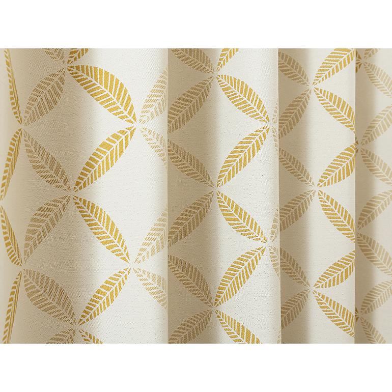 遮光カーテン オーダーカーテン／生地サンプル／リーフモチーフを規則的に並べた3級遮光カーテン HYGGE「フォーリエ」 : オーダーカーテン aiika - 通販 - Yahoo!ショッピング