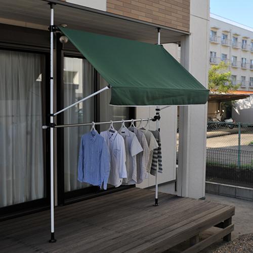 日よけ オーニング 突っ張り式 物干し竿付きオーニング（幅2mタイプ） : オーダーカーテン aiika - 通販 - Yahoo!ショッピング