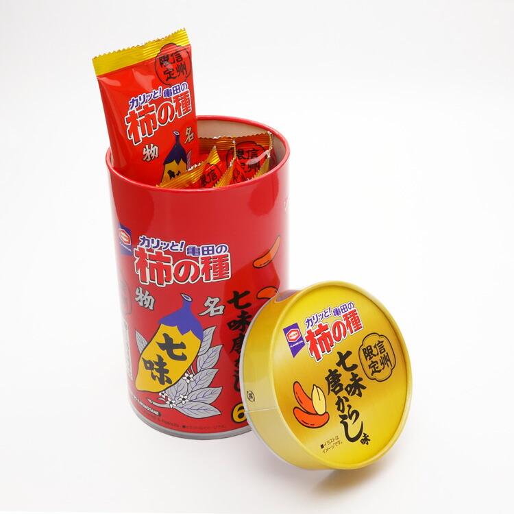 【信州限定】亀田の柿の種 八幡屋磯五郎七味唐からし味 ピーナッツ入り 6袋入 おつまみ お菓子 酒のお供 個包装 お土産 プレゼント 長野 駄菓子 : 愛情宣言 - 通販 - Yahoo!ショッピング