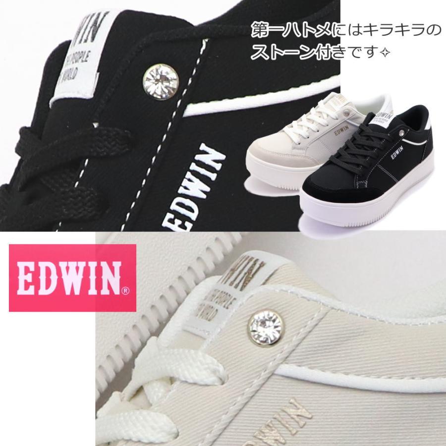 EDWIN レディース スニーカー 厚底 エドウィン 軽量 ホワイトソール カジュアル No.4325 : 靴のAIKA - 通販 - Yahoo!ショッピング