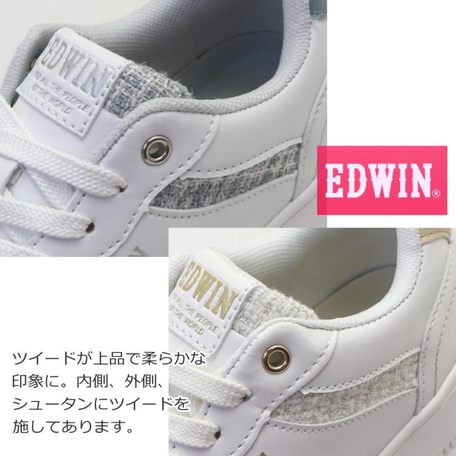 EDWIN レディース スニーカー 厚底 エドウィン 軽量 ホワイトソール カジュアル No.4326 : 靴のAIKA - 通販 - Yahoo!ショッピング