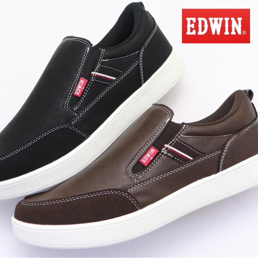 EDWIN メンズ スリッポン カジュアルシューズ スニーカー エドウィン 軽量 No.7035 : 靴のAIKA - 通販 - Yahoo!ショッピング