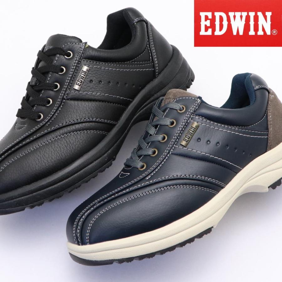 EDWIN メンズ ウォーキングシューズ 防水 防滑 幅広 エドウィン ストレッチ素材 カジュアルシューズ スニーカー No.7338 : 靴のAIKA - 通販 - Yahoo!ショッピング