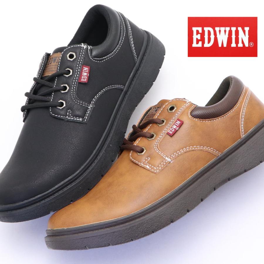 EDWIN メンズ カジュアルシューズ スニーカー エドウィン 艶消し ビジネス No.7350 : 靴のAIKA - 通販 - Yahoo!ショッピング