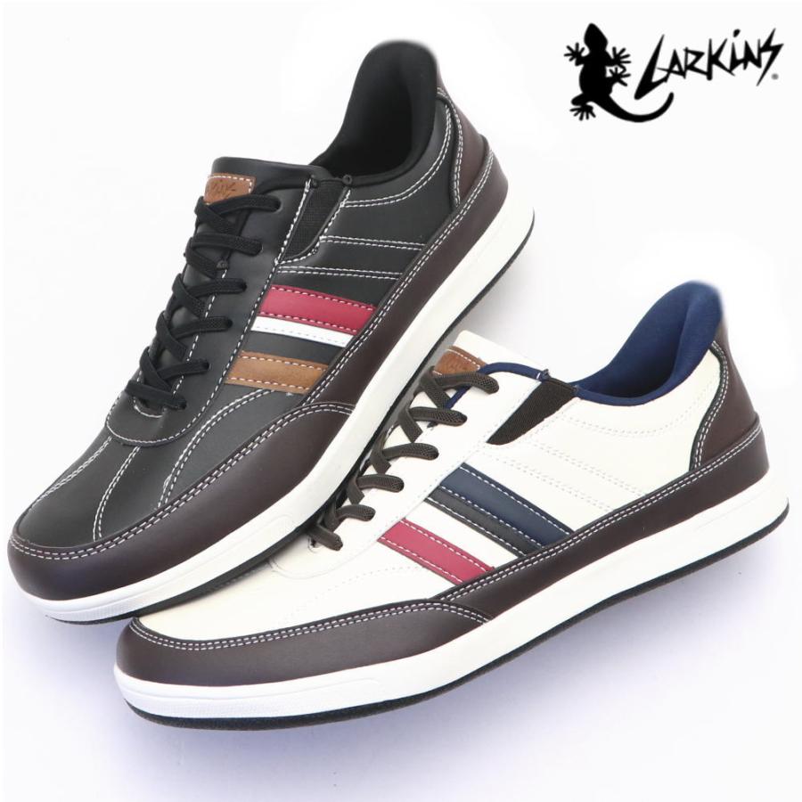 LARKINS 手を使わず履ける ラーキンス メンズ スニーカー 軽量 ローカット ゴム紐 スリッポン No.689 : 靴のAIKA - 通販 - Yahoo!ショッピング