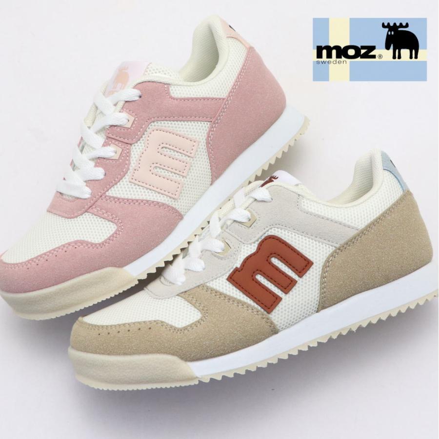 moz 即納 MOZ モズ レディース スニーカー 軽量 レースアップ カジュアルシューズ No.2997 : 靴のAIKA - 通販 - Yahoo!ショッピング